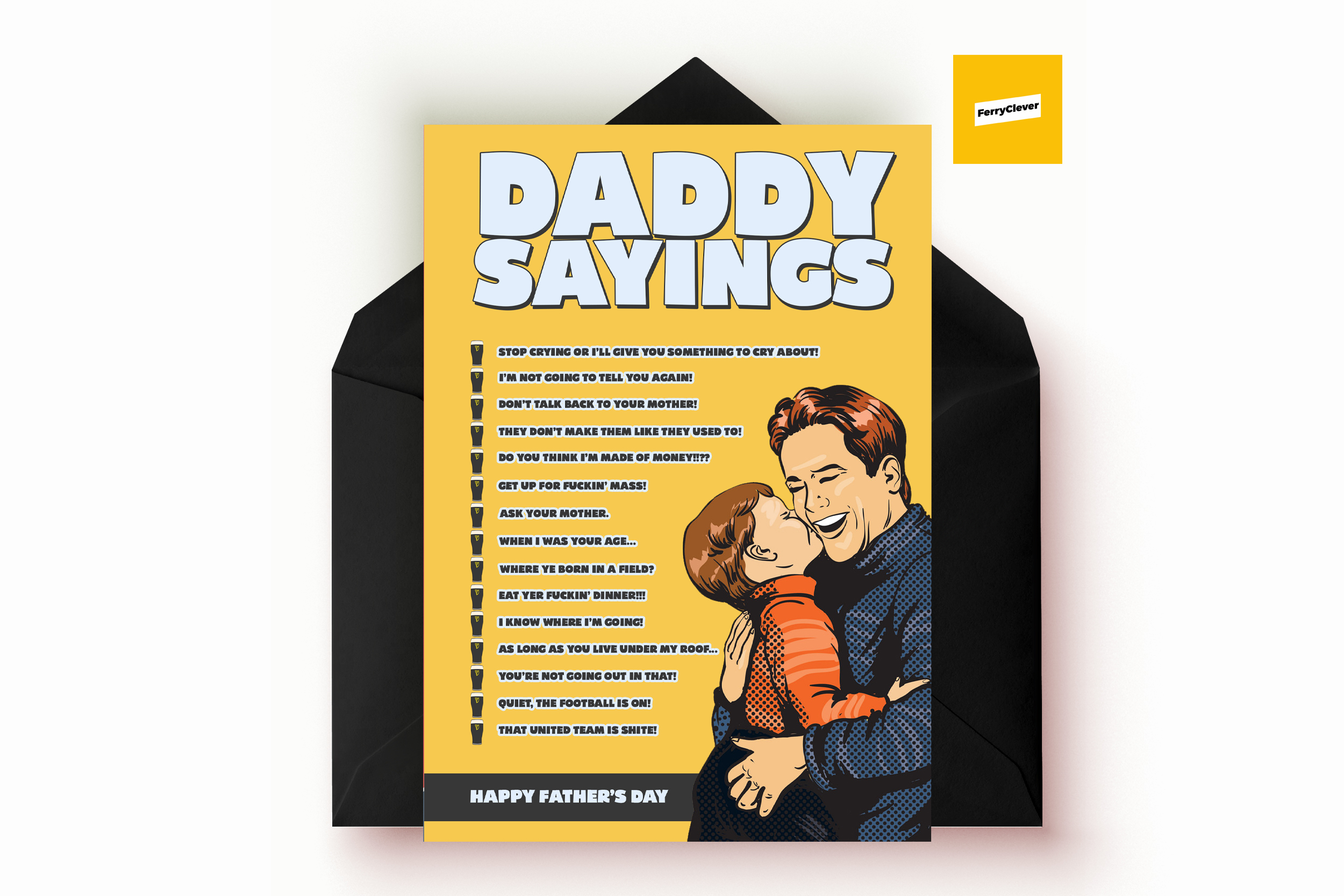Daddy Sayings Father’s Day Card | Daddy quotes Father’s Day Card ...