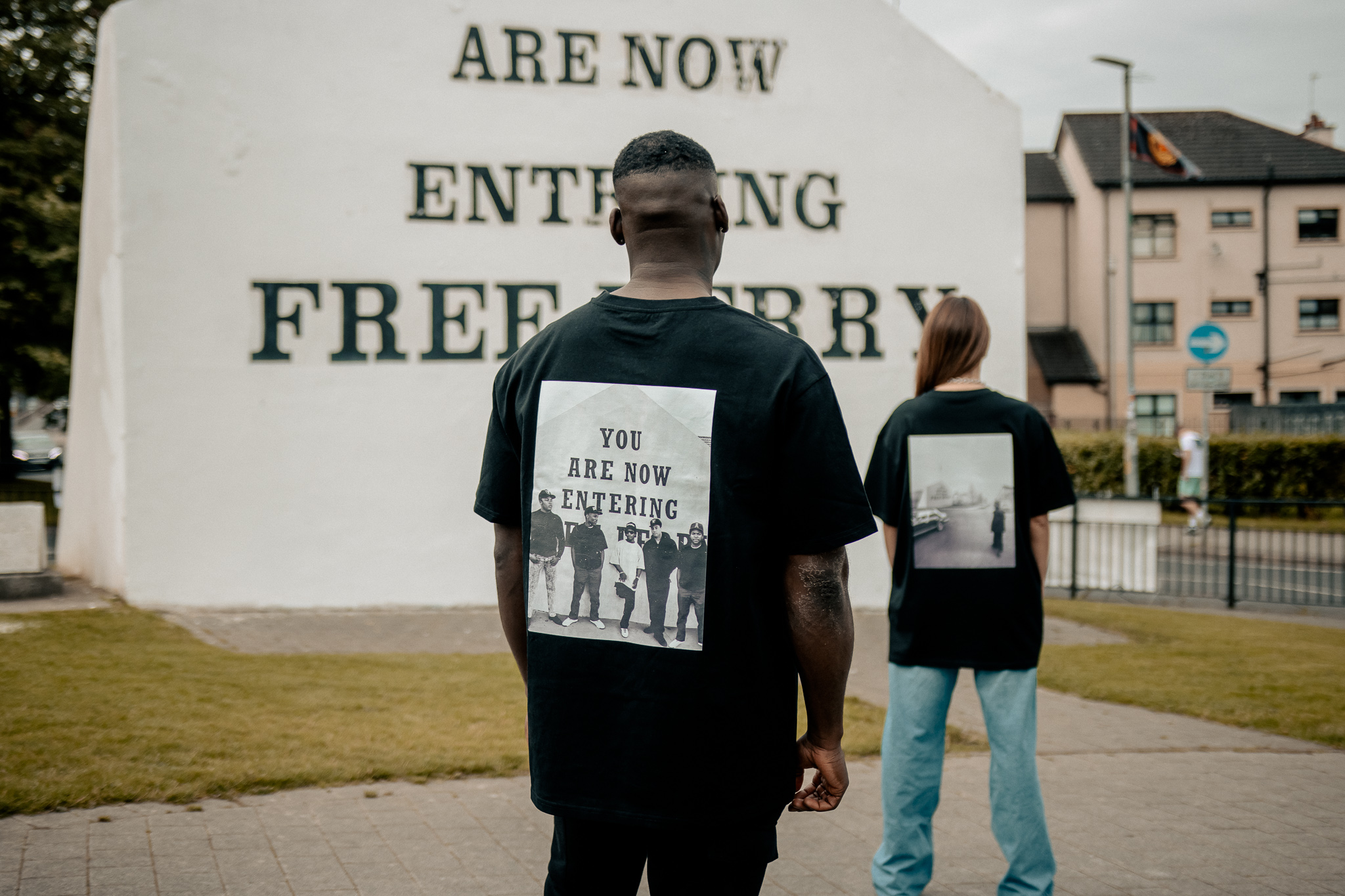 NWA Free Derry Black Tee | YOU ARE NOW ENTERING HIP HOP Tee | Derry Hip ...