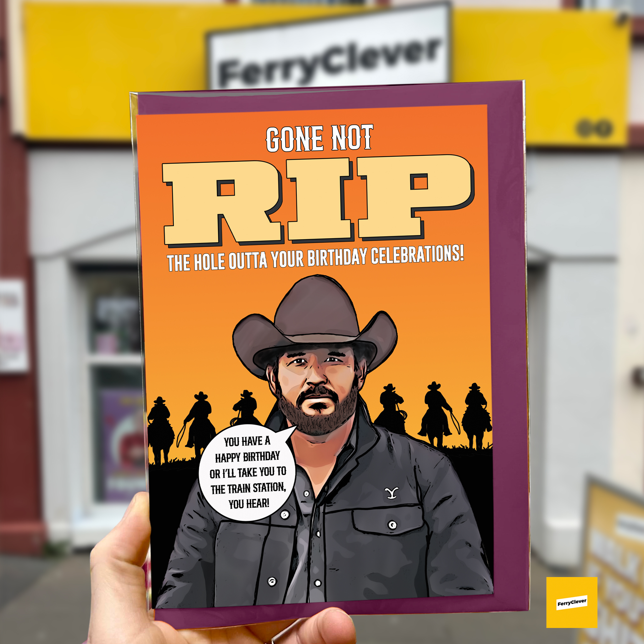 Yellowstone Birthday Card – Rip Birthday Card – Irish Birthday Card ...